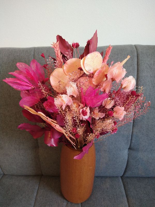 FLORES DESIDRATADAS - BUQUÊ EM TONS DE PINK | Flor da Cidade Terrário ...